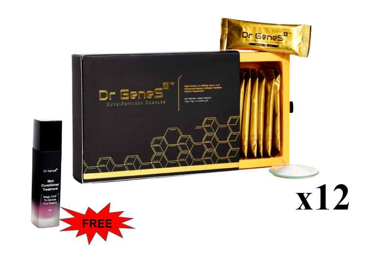 Clinical NutriPeptides Complex x12 (Free 1 Skin Conditioner) – Dr. GeneS™